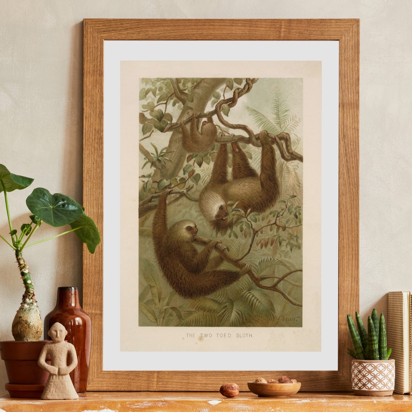 Poster "Sloths"// 35 x 50 cm - Lotte's Papery