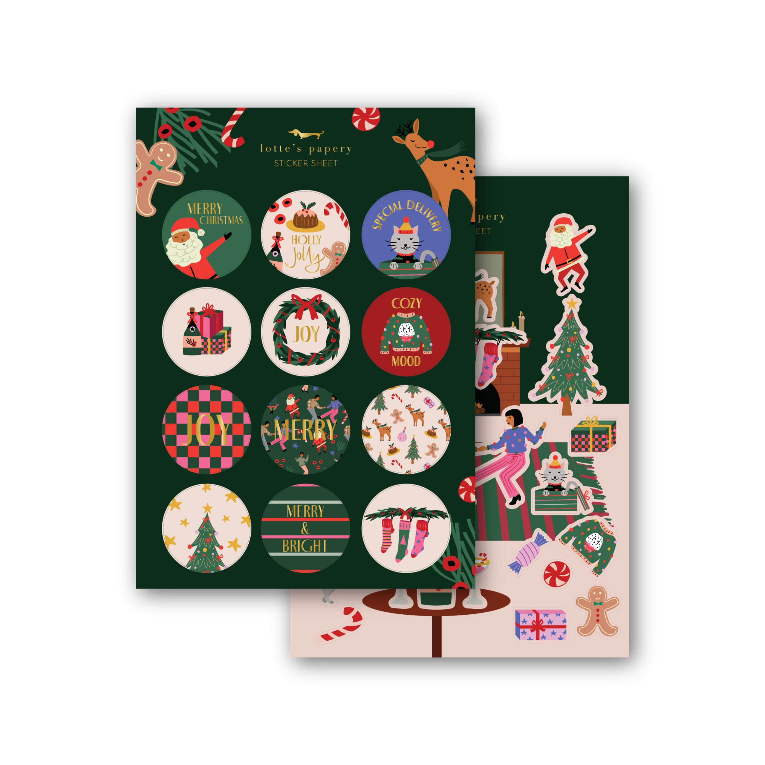 WS Sticker sheet "Christmas Evening" - Lotte's Papery